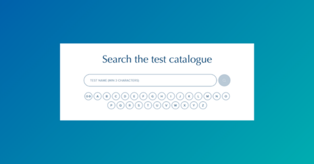 SA Pathology • Search The Test Catalogue